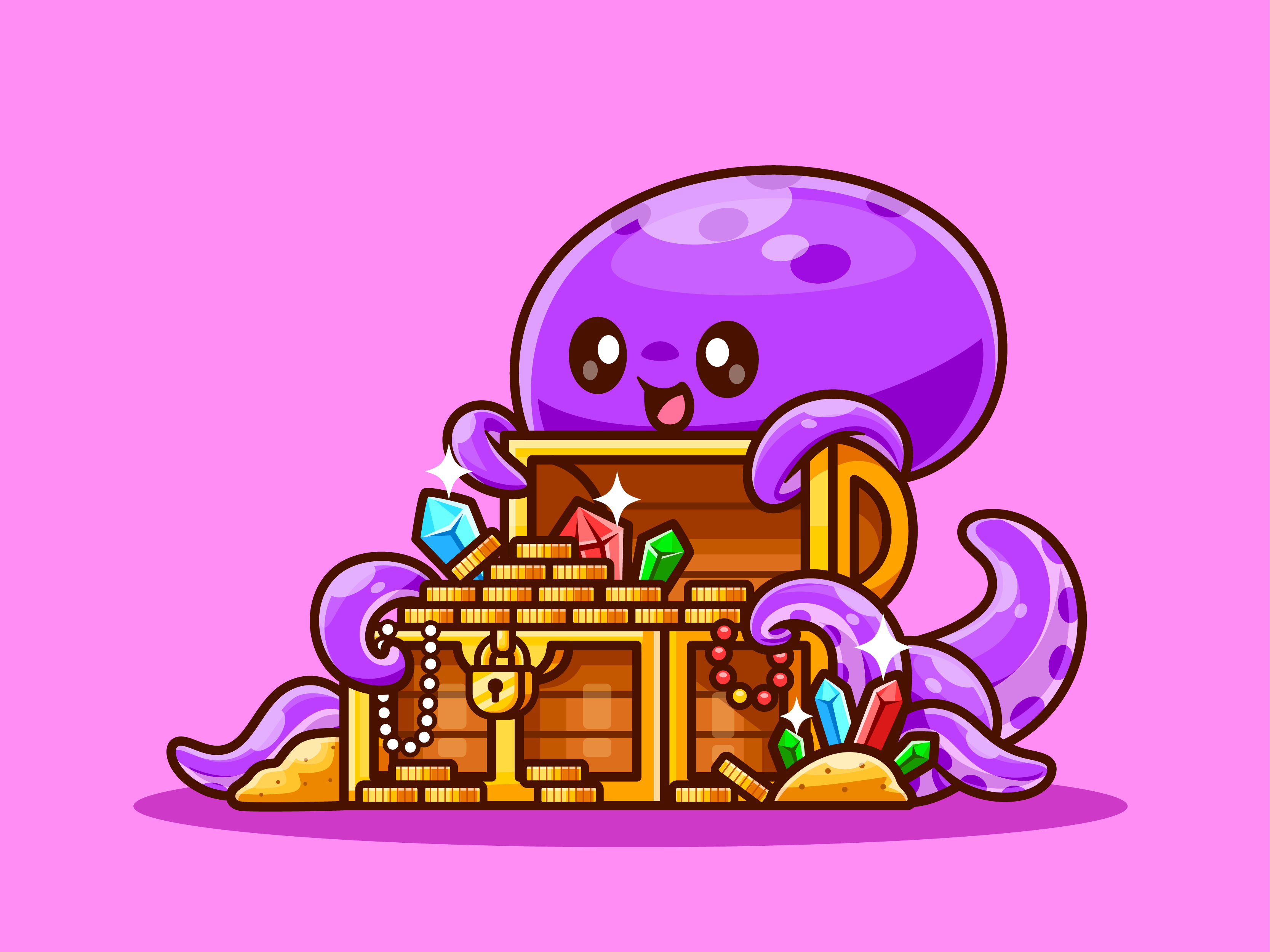 Random Illustration🖲️🍔🐱🐙 by catalyst on Dribbble