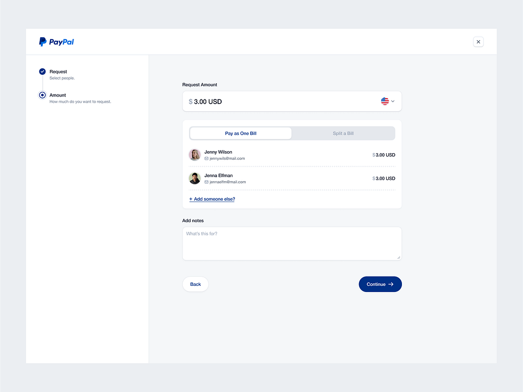 Paypal Redesign - Request Money by Dipa Product for Dipa Inhouse on ...