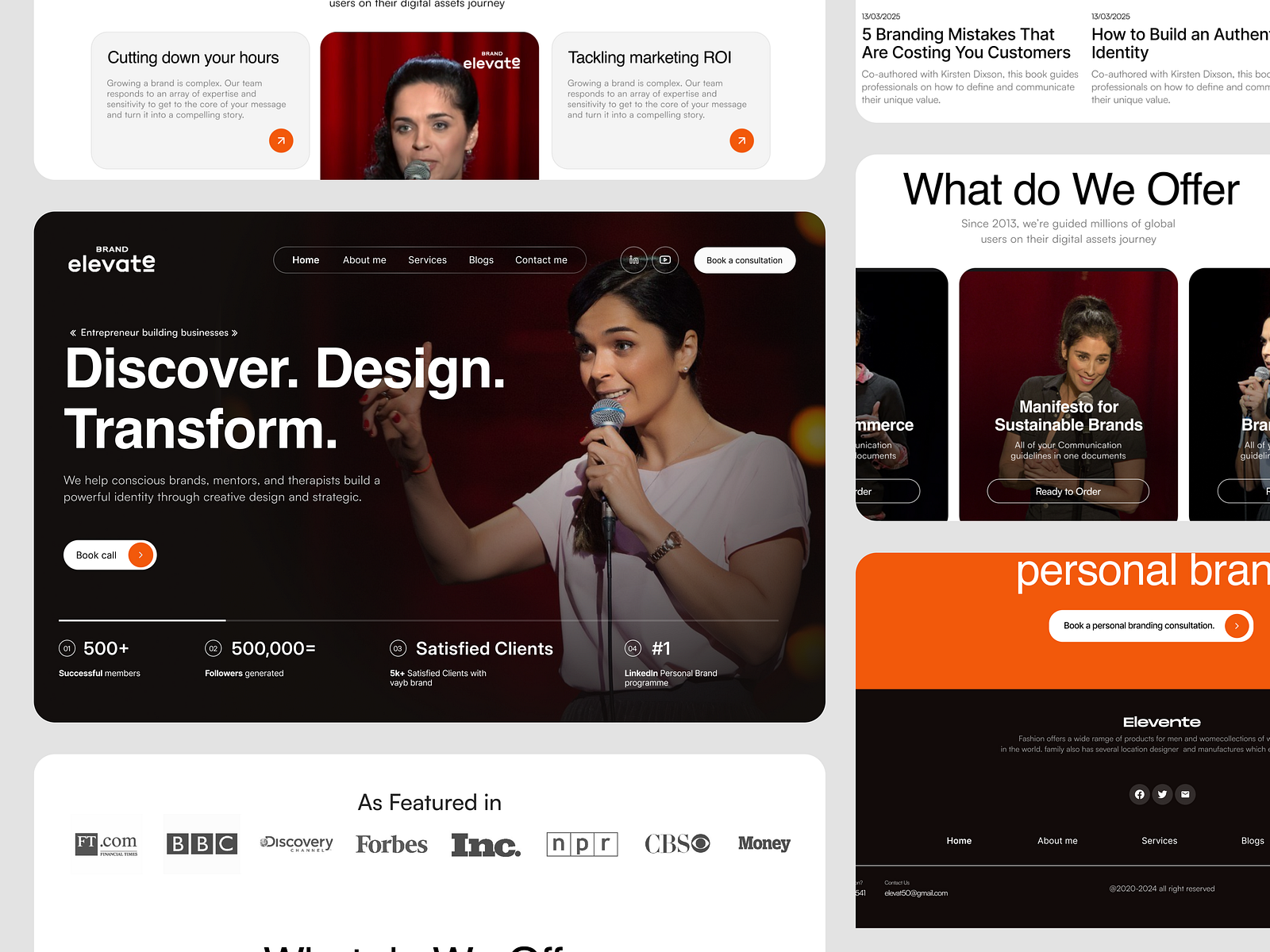 Personal Branding Website design by Family Studio on Dribbble