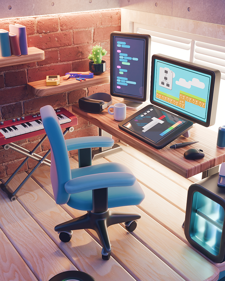 Game Dev Studio by Roman Klčo on Dribbble