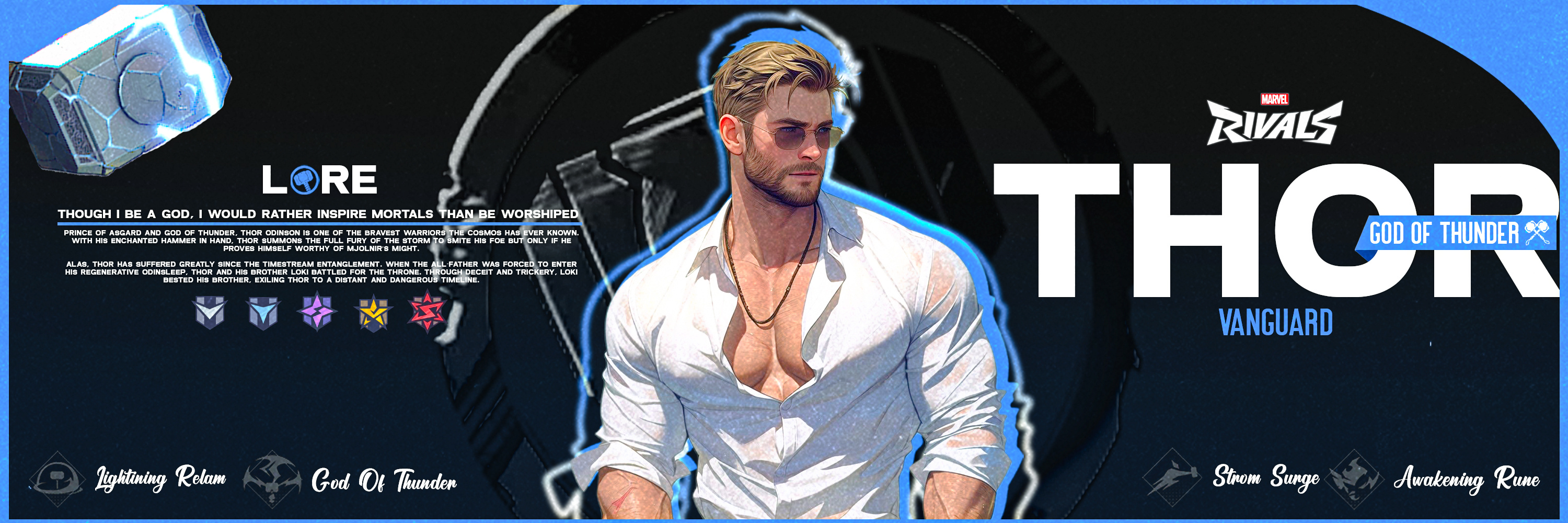 Marvel Rivals Header design | Thor Vanguard by Adib Hasan on Dribbble