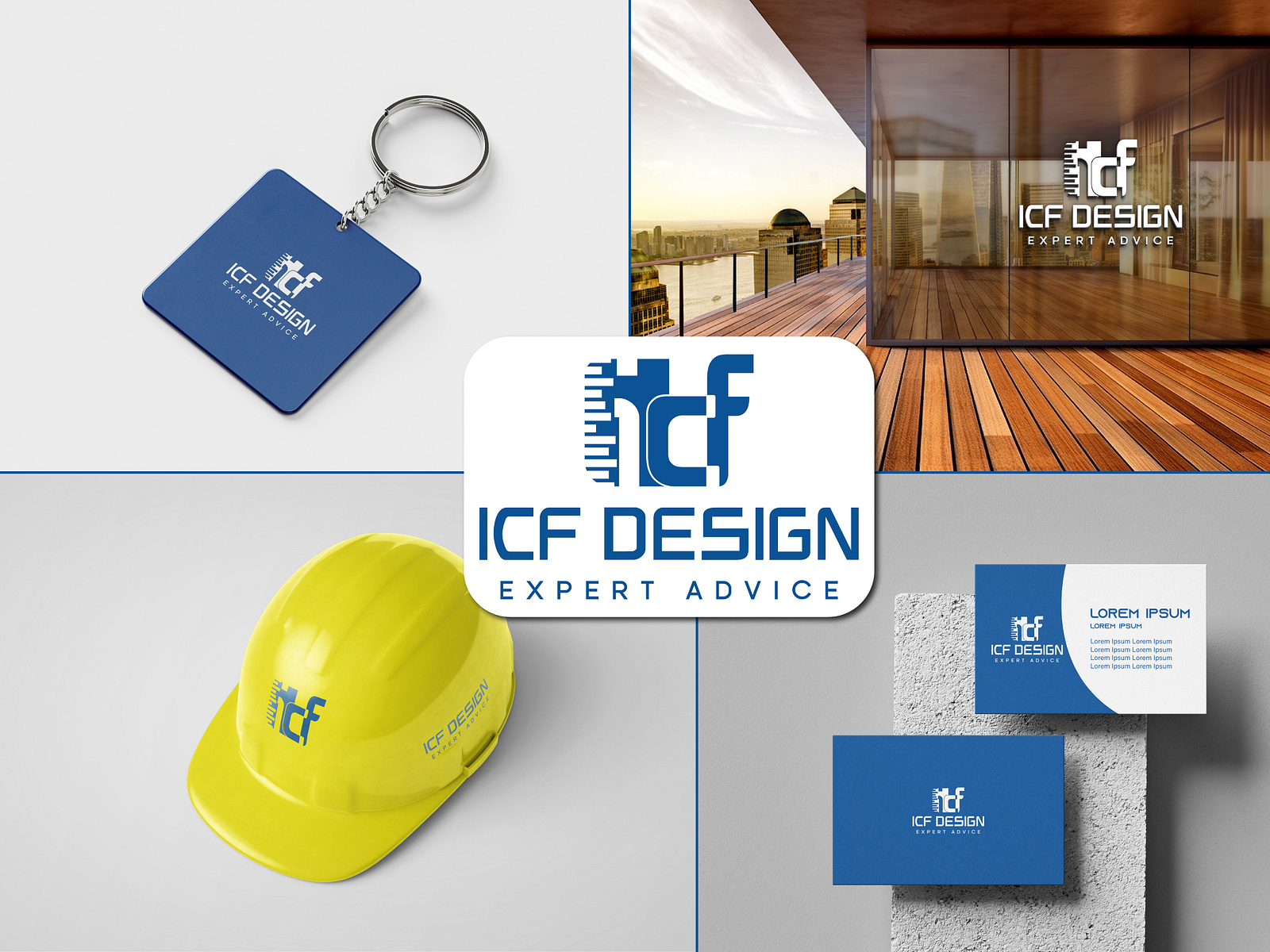 ICF Design – Construction Brand Identity by Lamia Akter on Dribbble