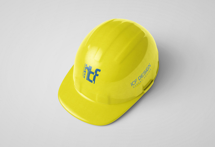 ICF Design – Construction Brand Identity by Lamia Akter on Dribbble