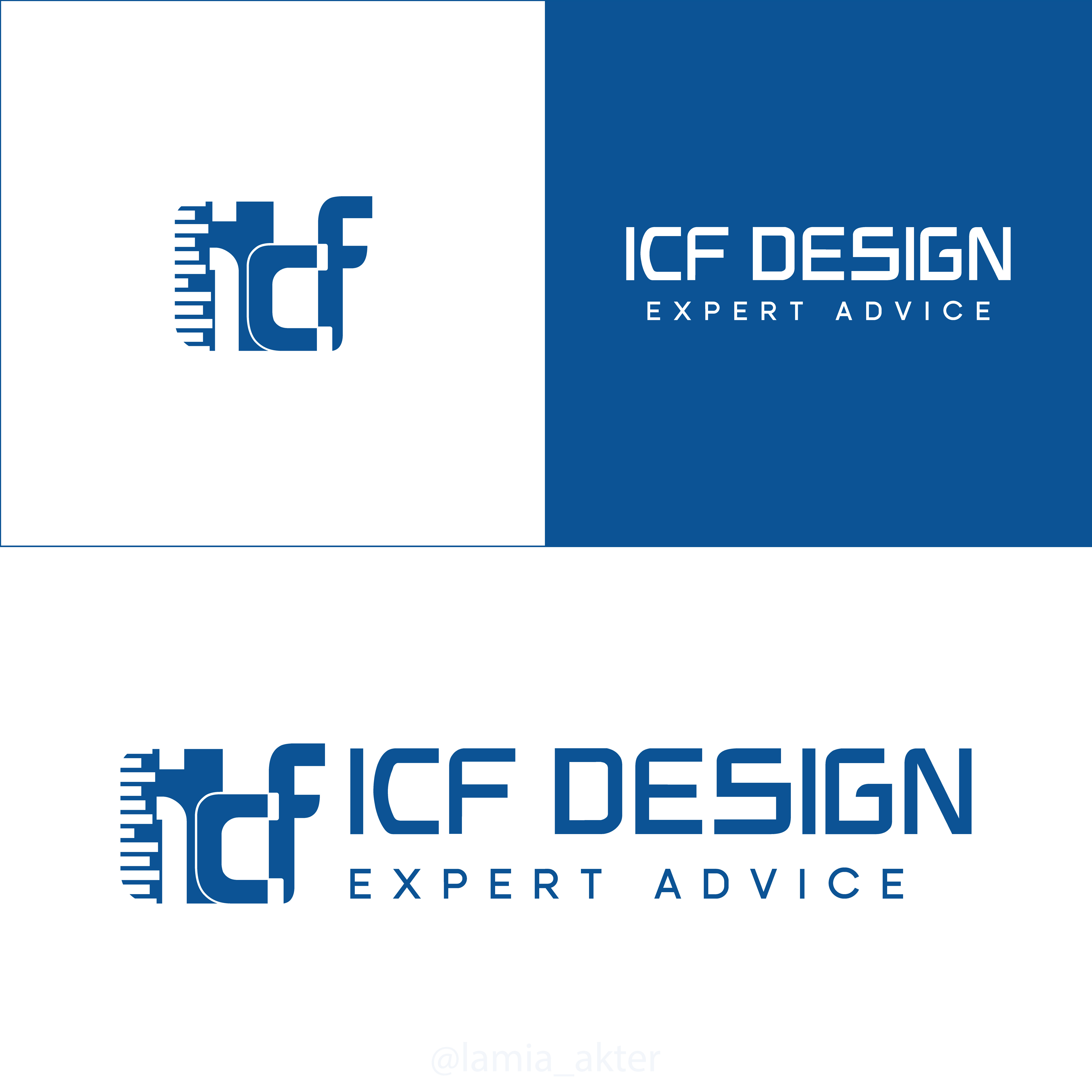 ICF Design – Construction Brand Identity by Lamia Akter on Dribbble