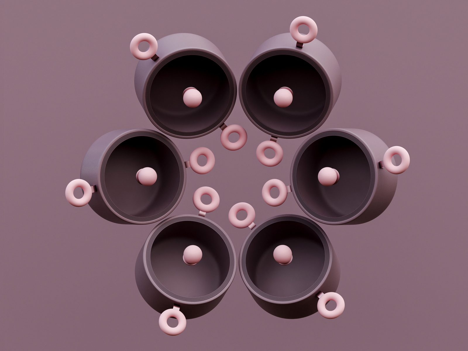Soft & Symmetrical - Pink Pot Design by Yashar Rakei on Dribbble