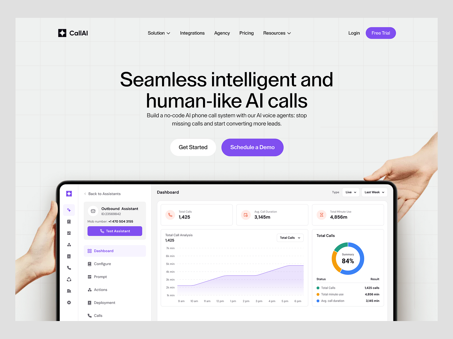 CallAI Voice AI Agent- SaaS Website Design by Shahid Miah UI UX Designer for Wavespace - UI/UX ...