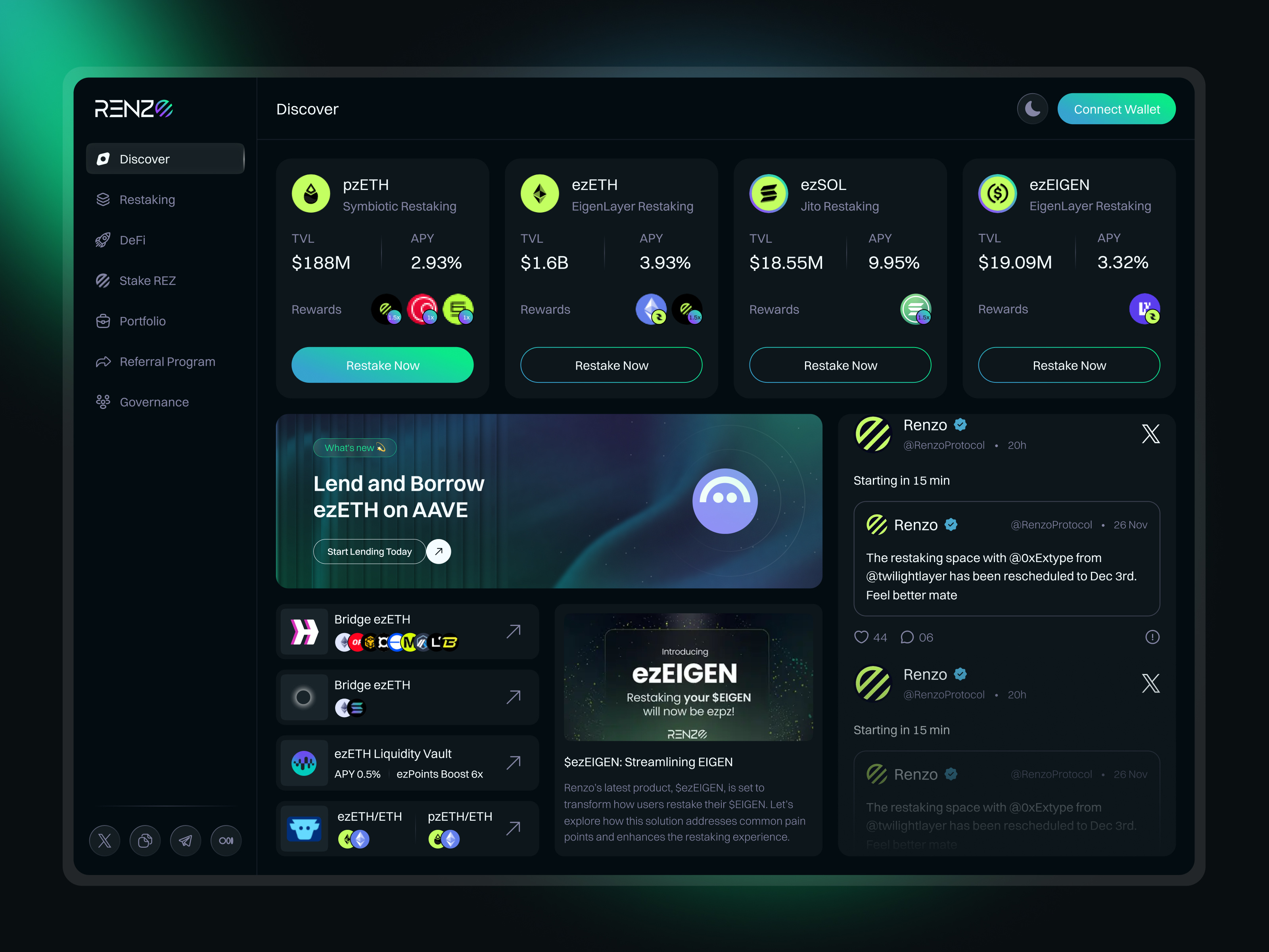 Renzo - Restaking Platform by EASIN ARAFAT🔥 on Dribbble