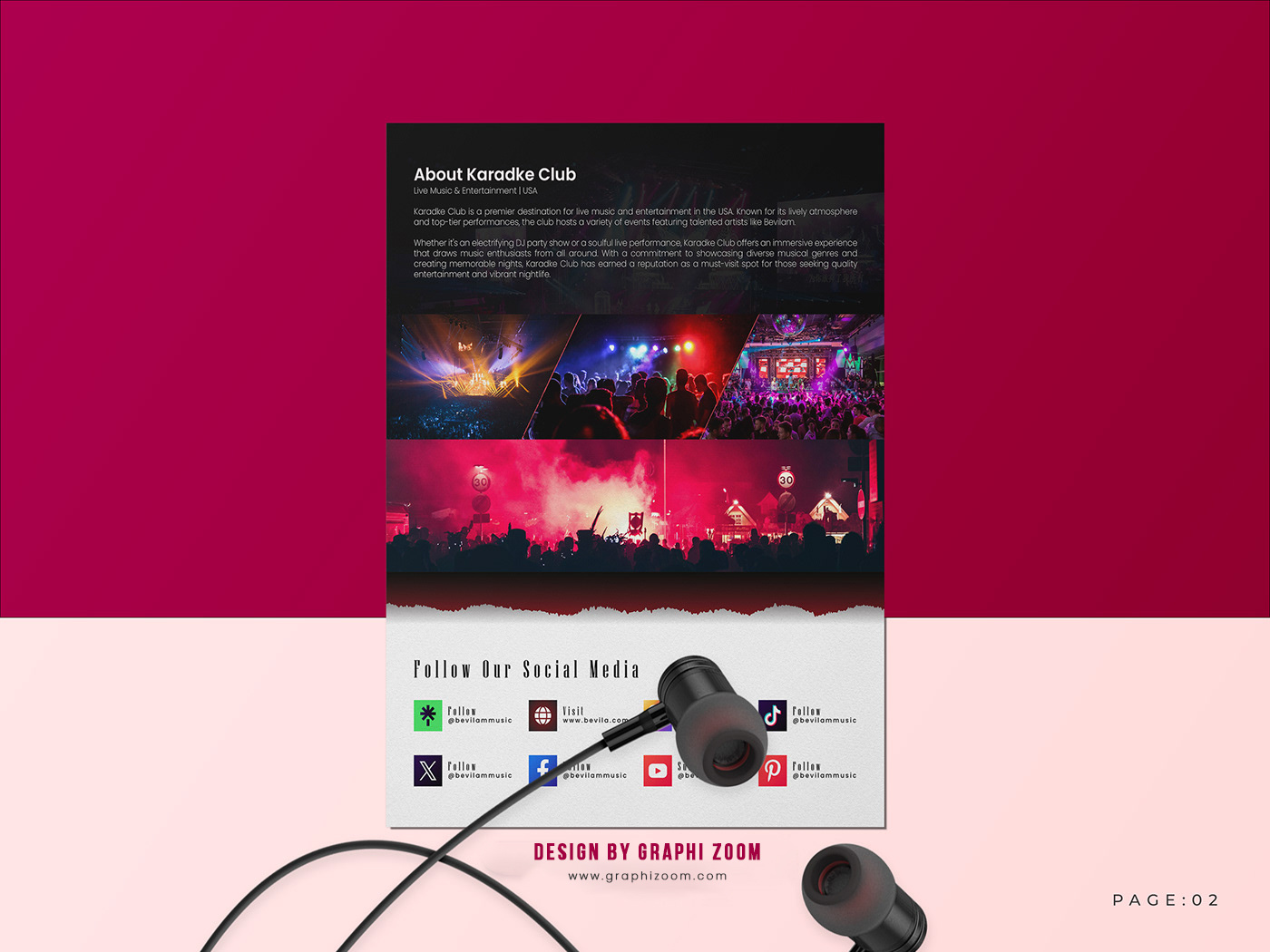 Epk Design | Media Kit | Press Kit | One Sheet | Electronic Kit by Graphi Zoom on Dribbble