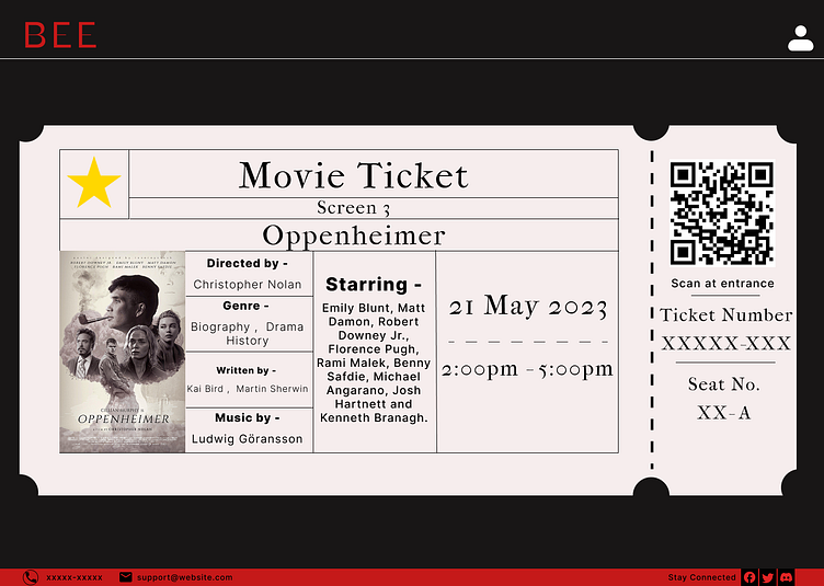 Movie Booking Website (concept) by S PARIMESH on Dribbble