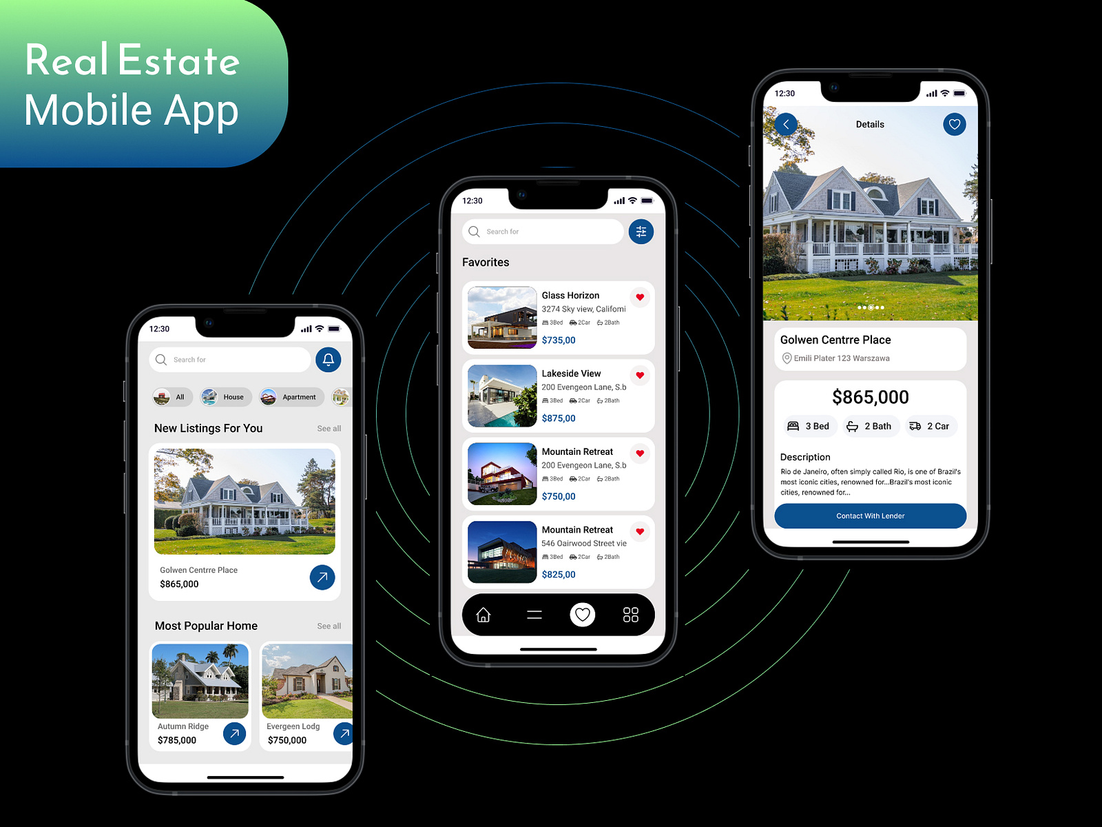 Real Estate Mobile App Design by Mohammad Oalid Hasan on Dribbble