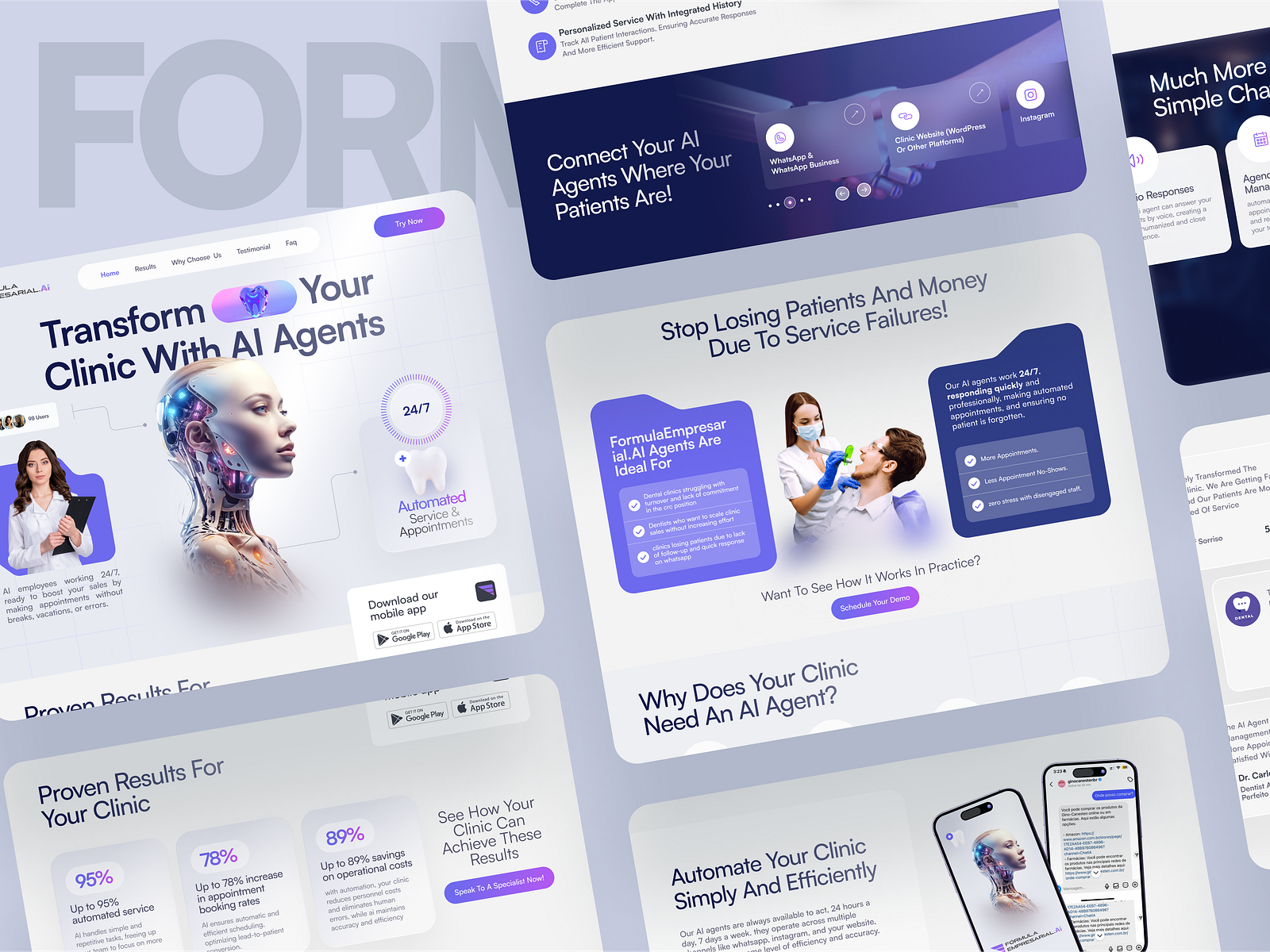 Formula Ai - Landing page ui ux design, web design, website by Hamida ...