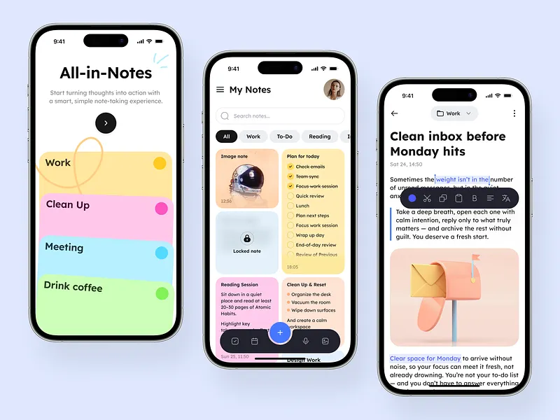 Browse thousands of Notes App UI images for design inspiration | Dribbble