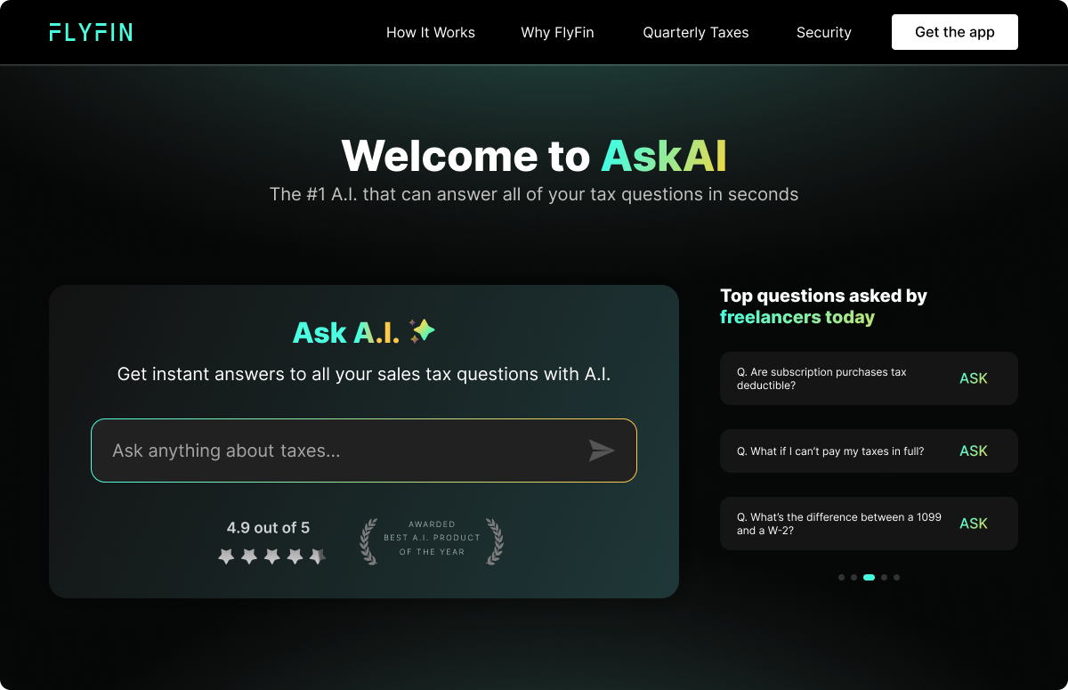 AskAI – Smart AI Tax Chatbot UI Design by Sunny Hopper on Dribbble