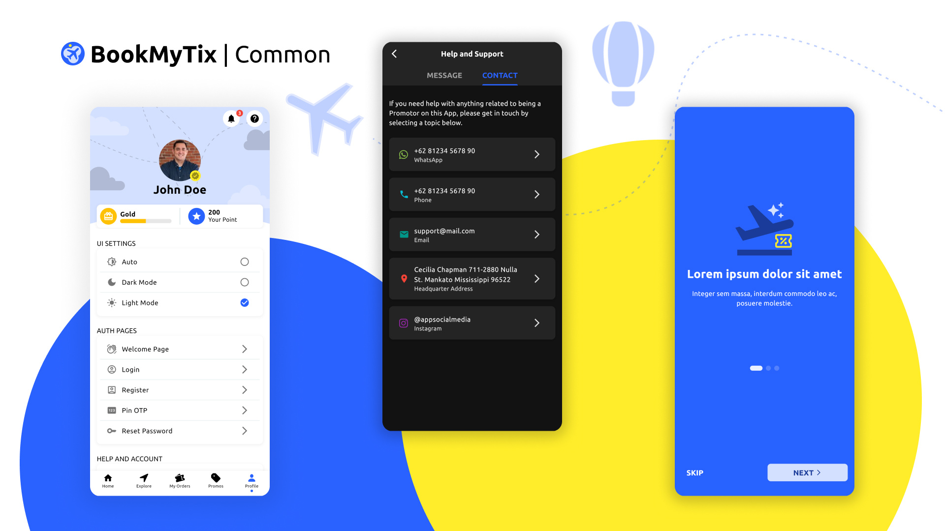 BookMyTix - Flutter Flight Booking App UI Kit by Ilham Meidi Brata on Dribbble