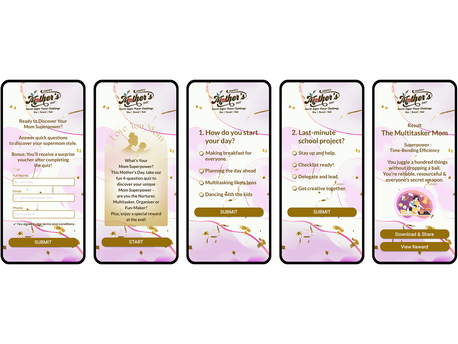 Mothers Day Super Mom Super Power Challenge by Vouchermatic on Dribbble