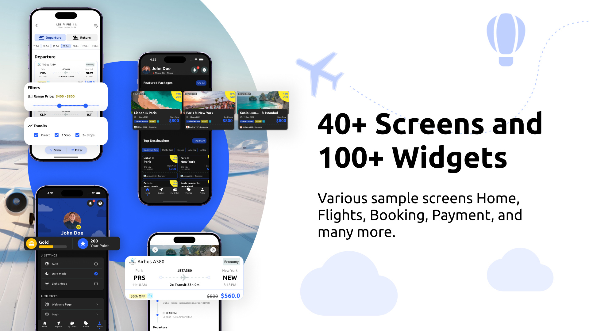 BookMyTix - Flutter Flight Booking App UI Kit by Ilham Meidi Brata on Dribbble