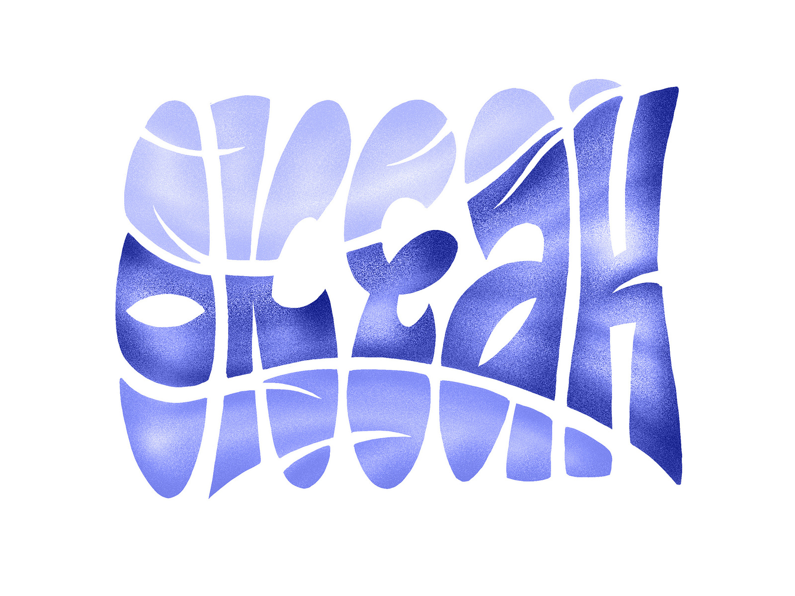 Ocean - lettering by Viktoria Stalybka on Dribbble