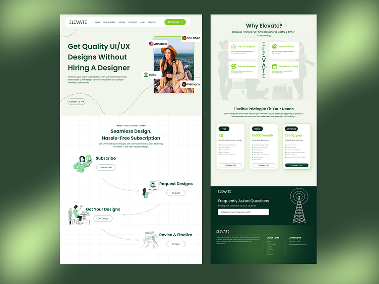 Elevate – Your Gateway to Exceptional UI/UX Designers 💼 by Initio TechMedia Pvt Ltd on Dribbble