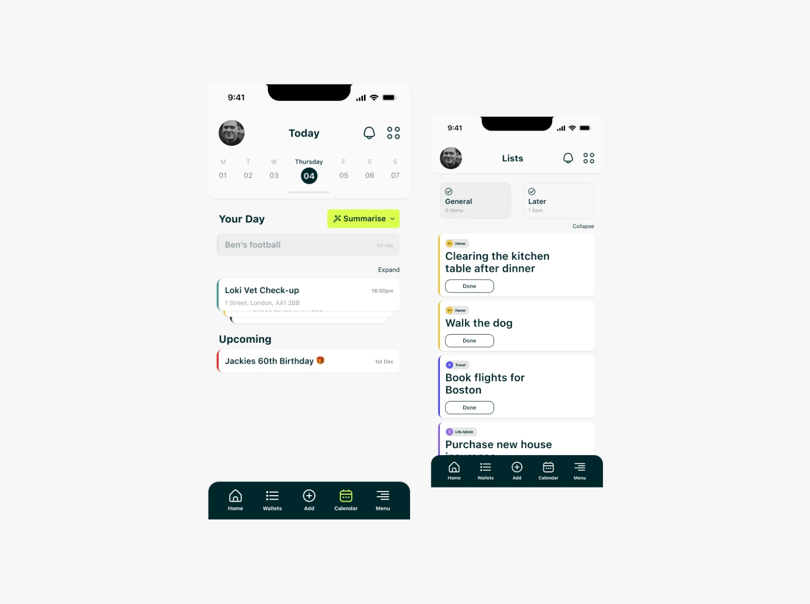 Planner iOS Native Application by Matthew Alexander Craig on Dribbble