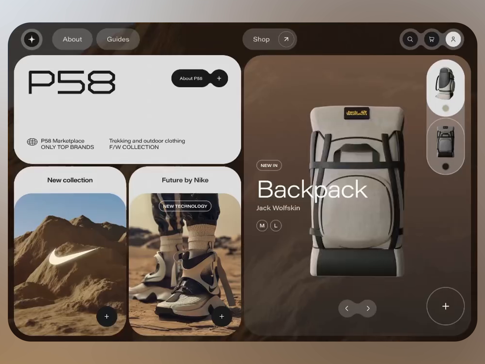 Modern Outdoor Product Interface by Jabir Robert on Dribbble