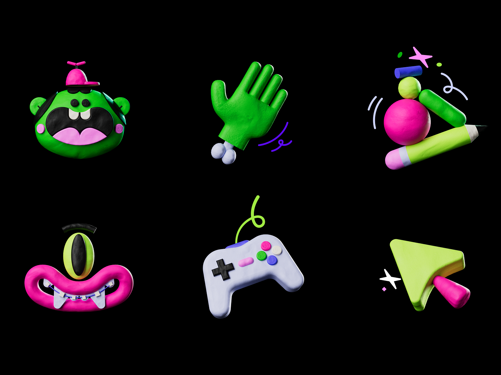 Clay Icons by Aldo Crusher on Dribbble