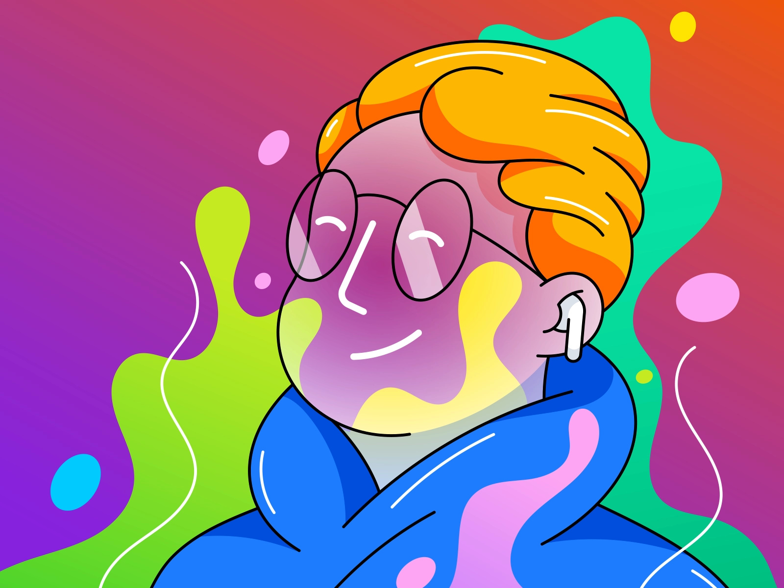 2D Doodle Character Design Illustration Created With Vectors by Mark ...