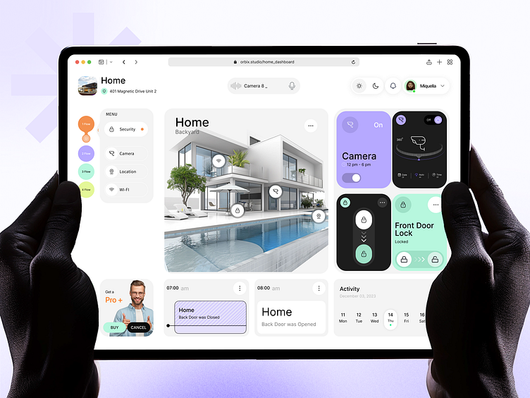 Smart Home Control Dashboard Design by Orbix Studio – SaaS Dashboard ...