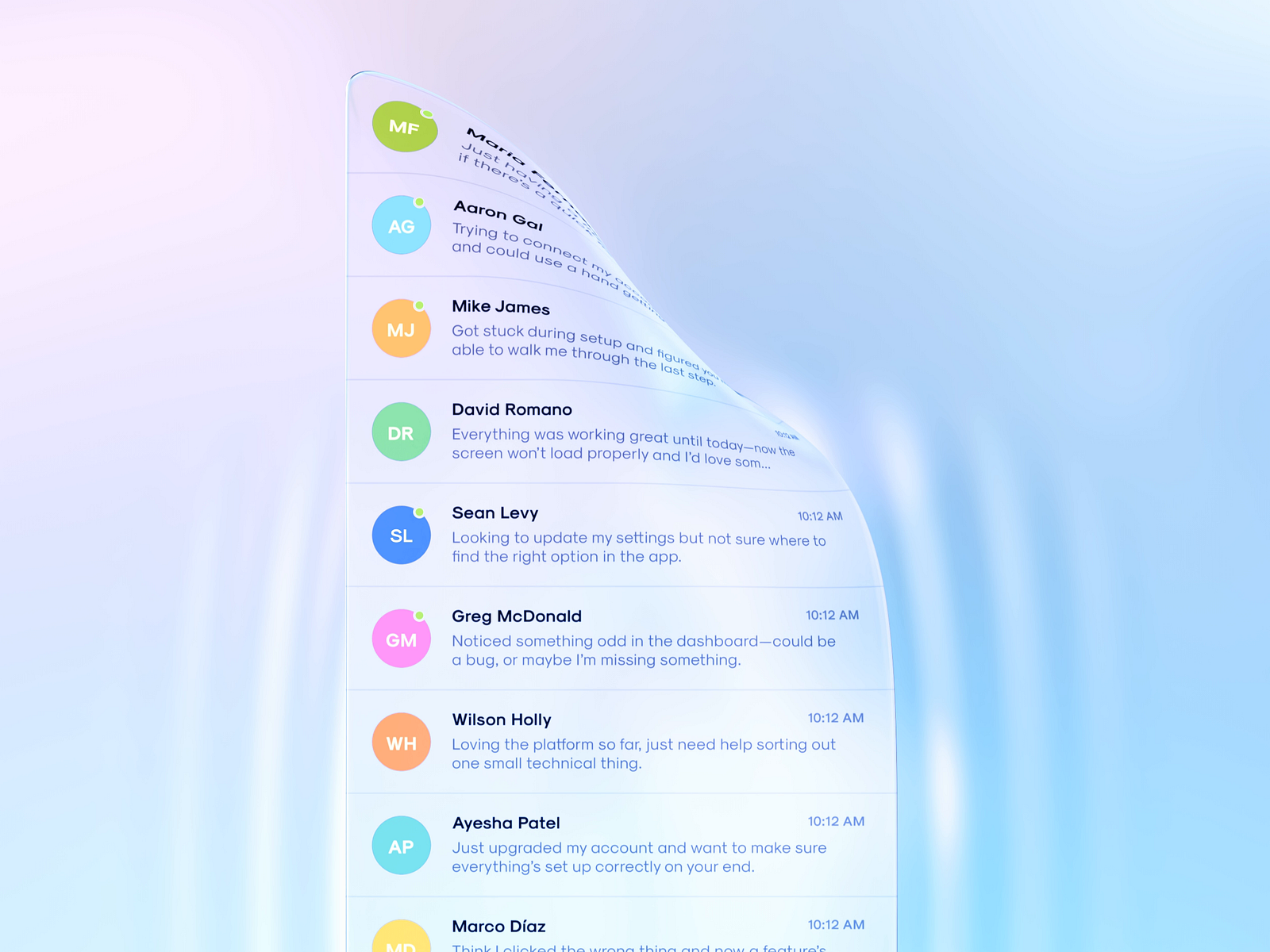 UI Messages – 3D Motion by AmazingUI on Dribbble