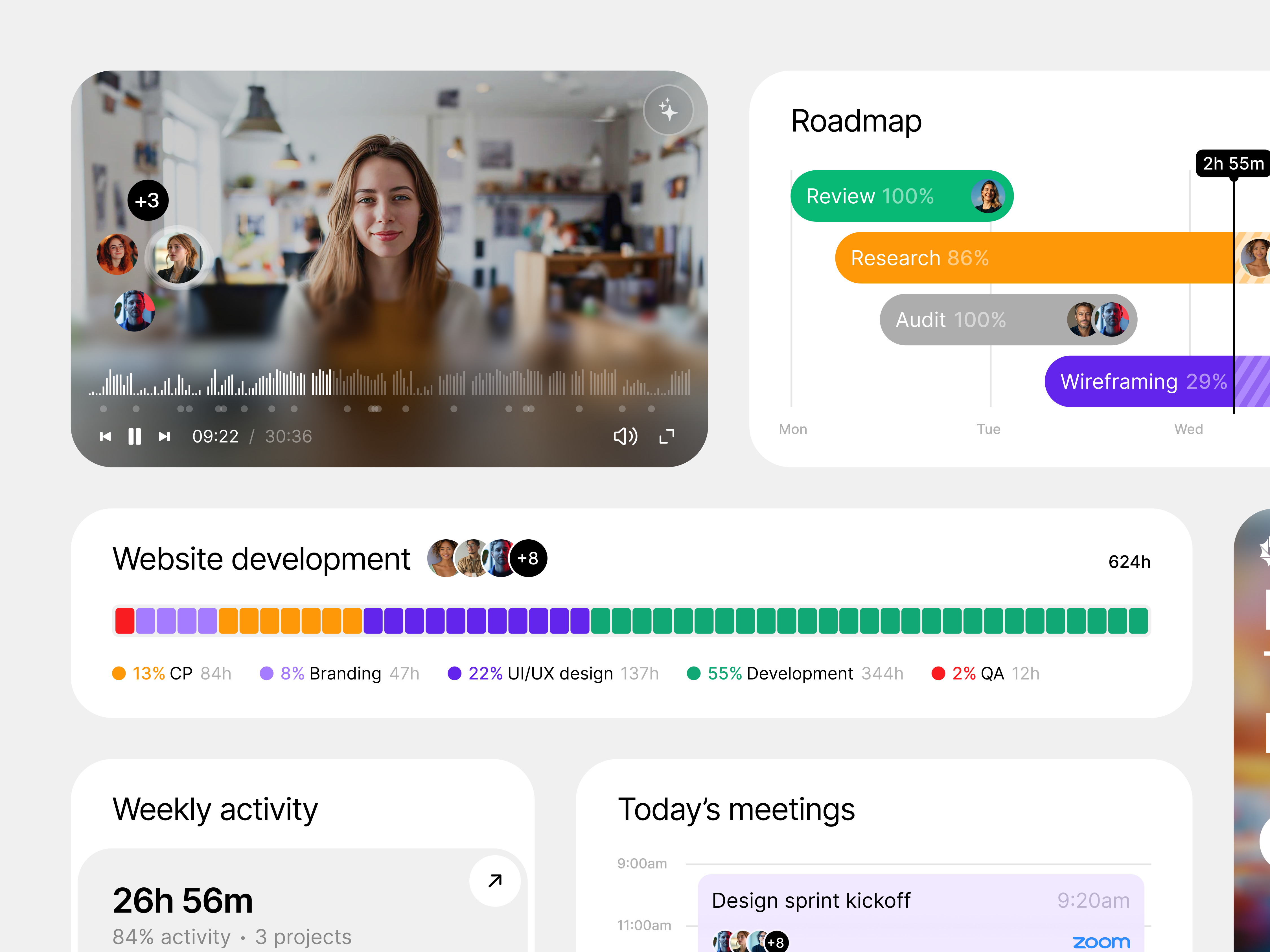 UI Components for Team Management Platform by Conceptzilla on Dribbble