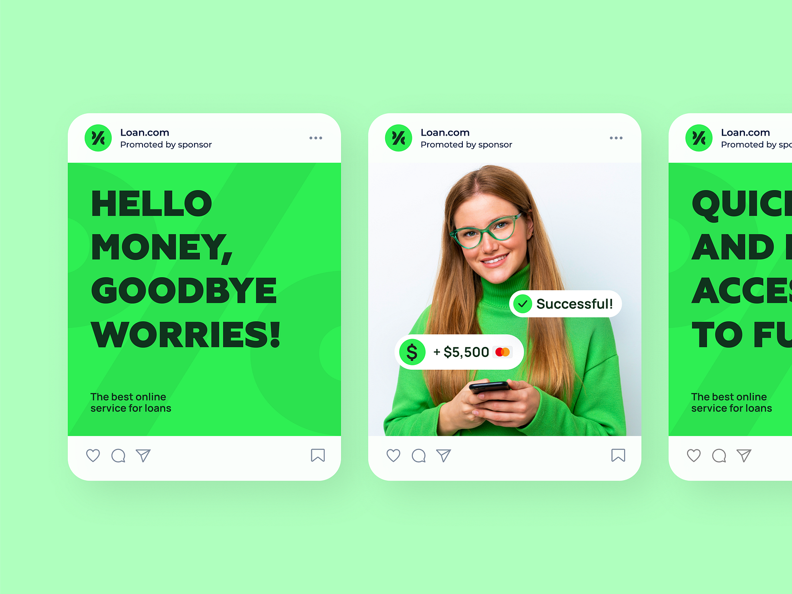 Instagram post design, Marketing design | Loan.com by Lepshey Agency on ...