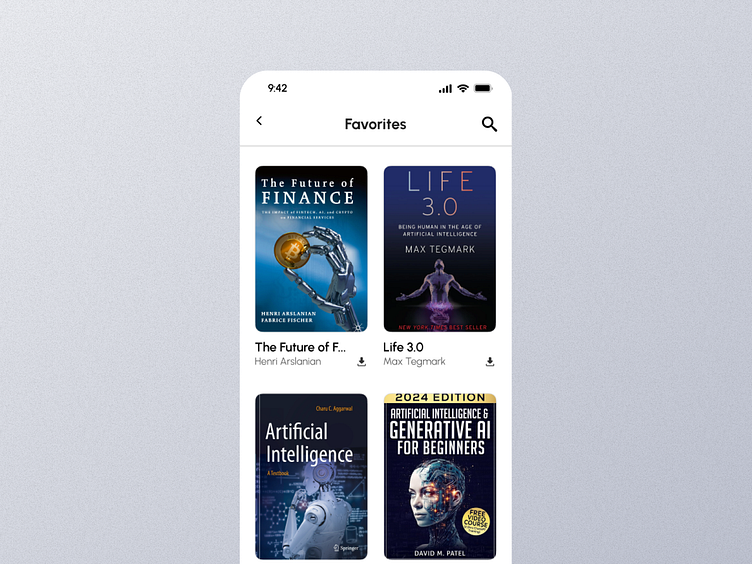 Favorites Mobile App Ui by UI Ants on Dribbble
