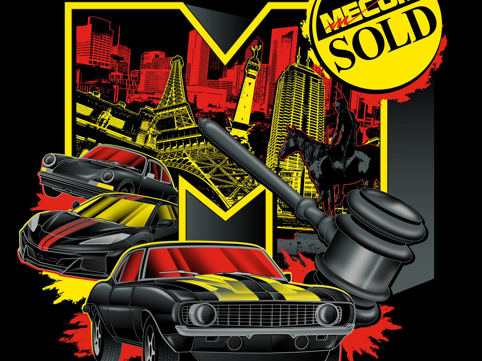 Mecum Auctions 2025 Indy Show Event Tee by Stephen Gurthet on Dribbble