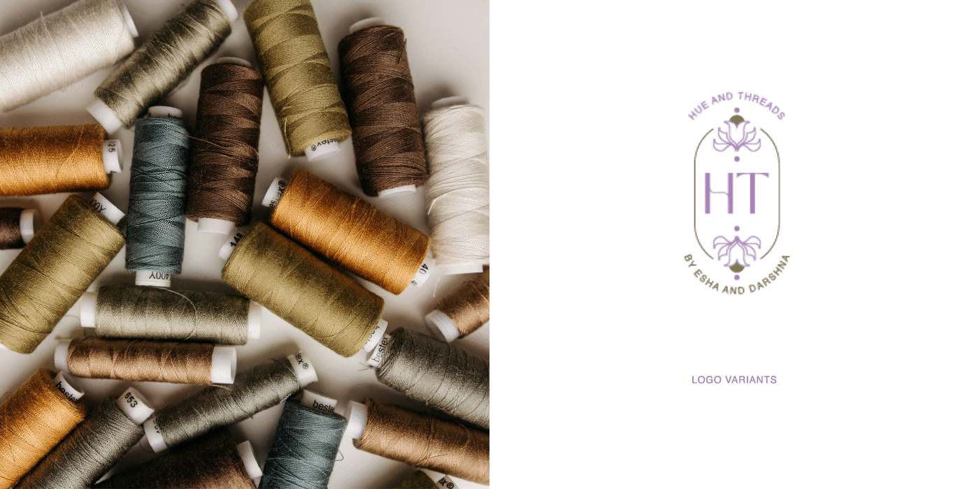 HUE AND THREADS | Identity Design, Print Design | Social Media by Hinal Vibhakar on Dribbble