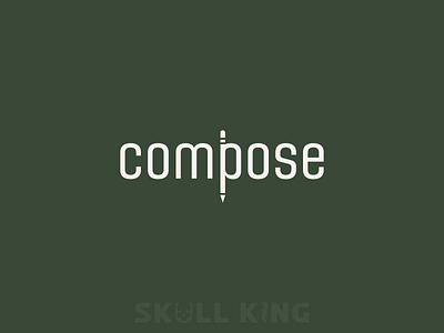 compose wordmark logo by Skull King on Dribbble