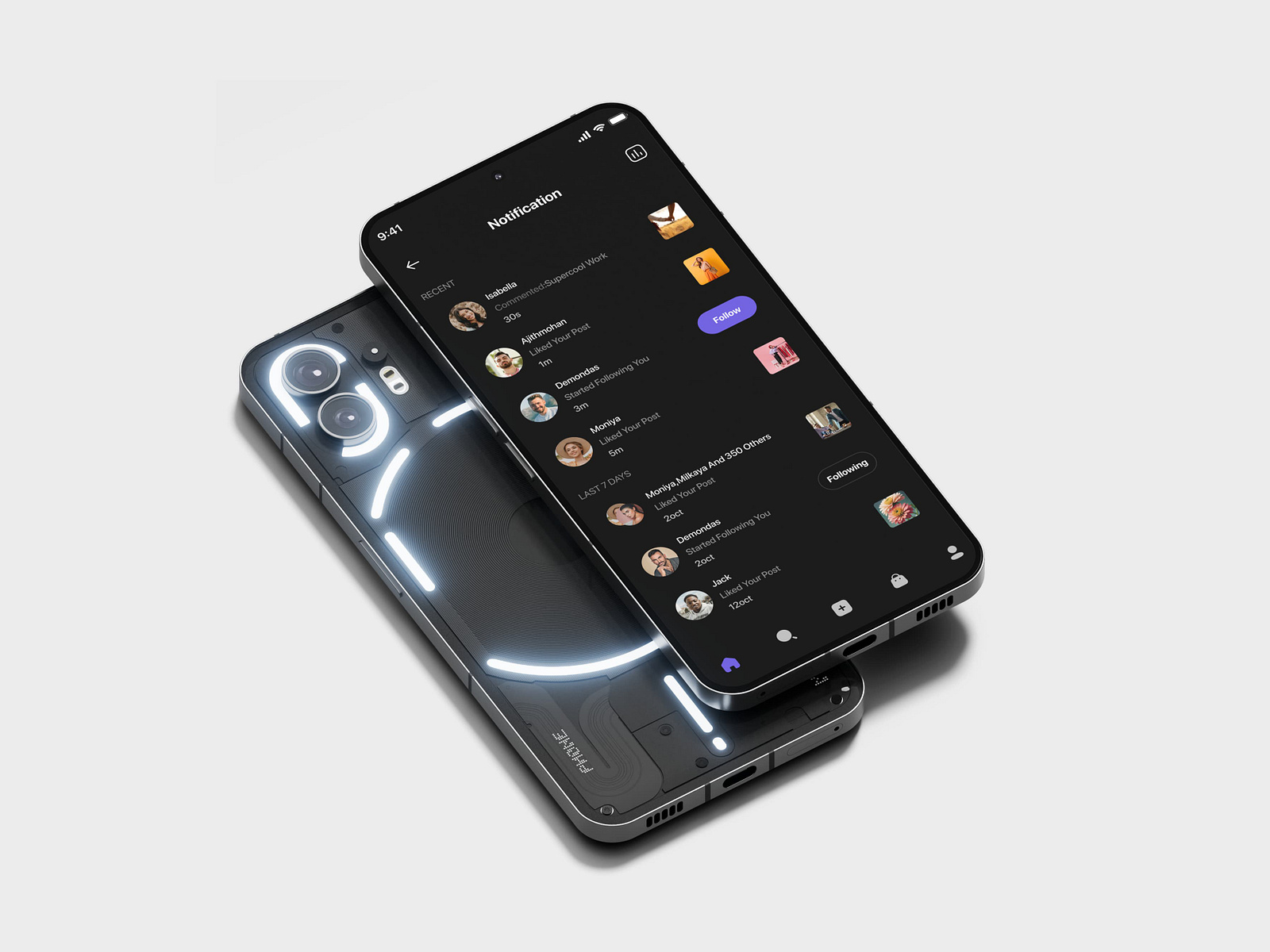 🔔 Sleek & Smart Notifications UI for Social Media App by Nandhan Ks on ...