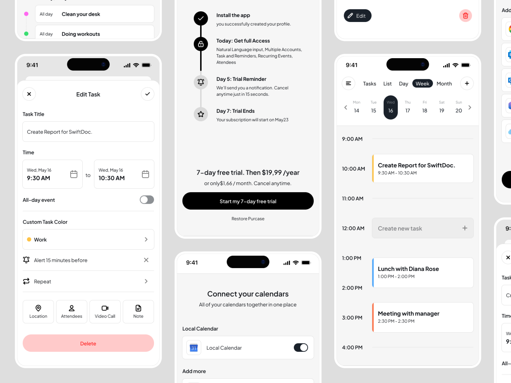 Schedula | Mobile App Design🗓️ by Nugraha Jati Utama on Dribbble