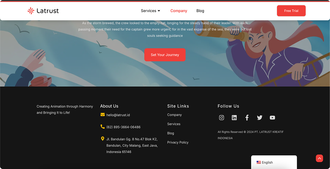 Animation Website Design by Hanif Muflih on Dribbble