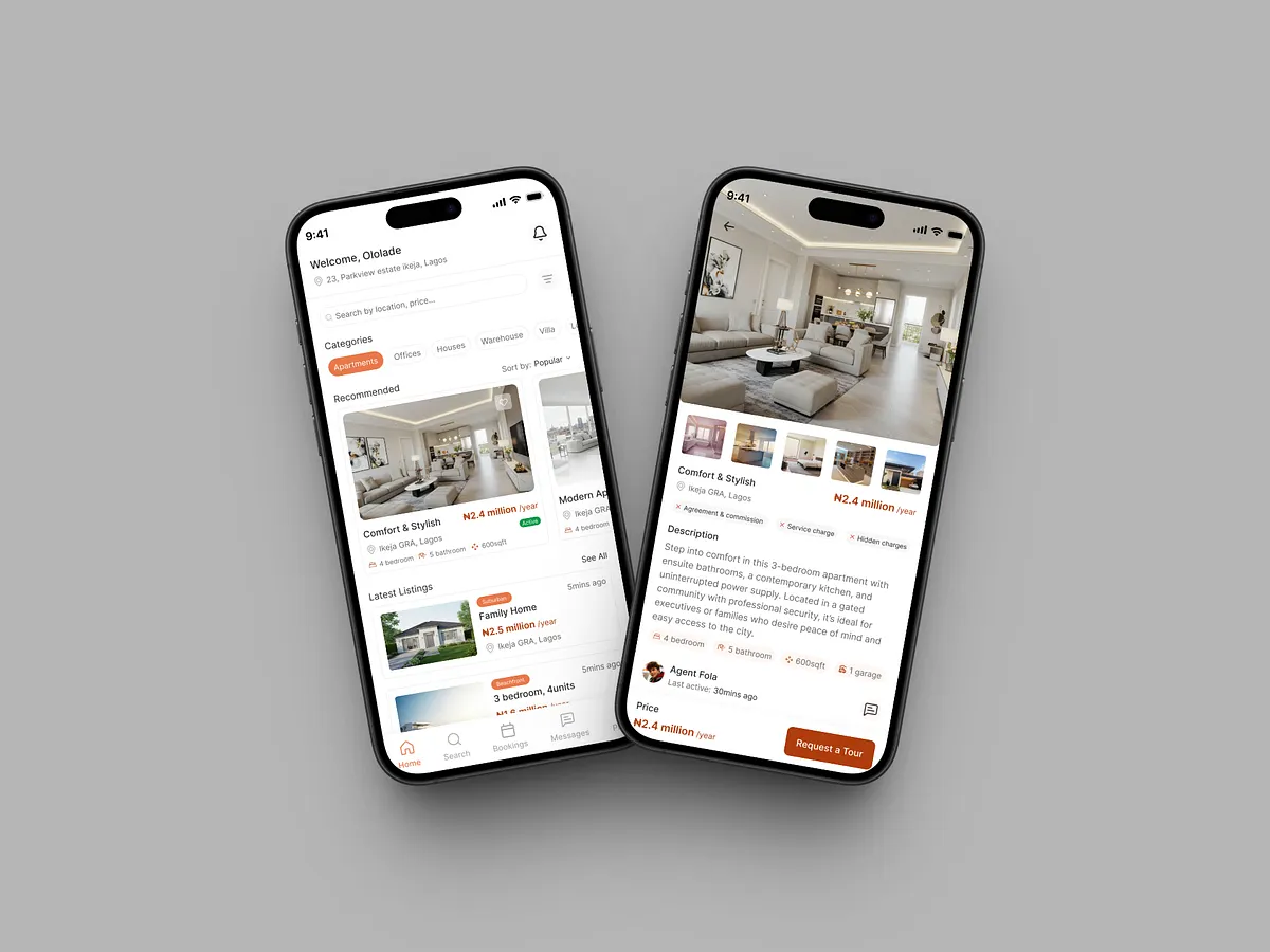 Property Rental App designs, themes, templates and downloadable graphic ...