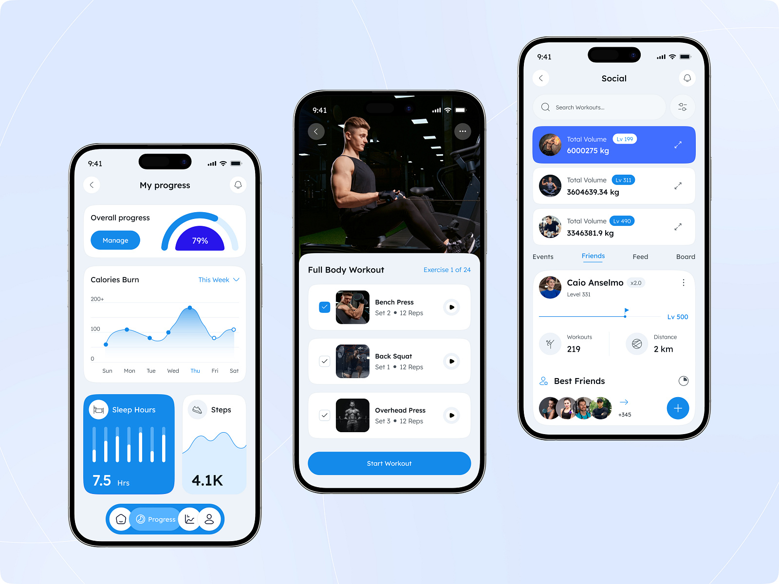 FitQuest - Fitness Mobile App by Faruk Hossain on Dribbble