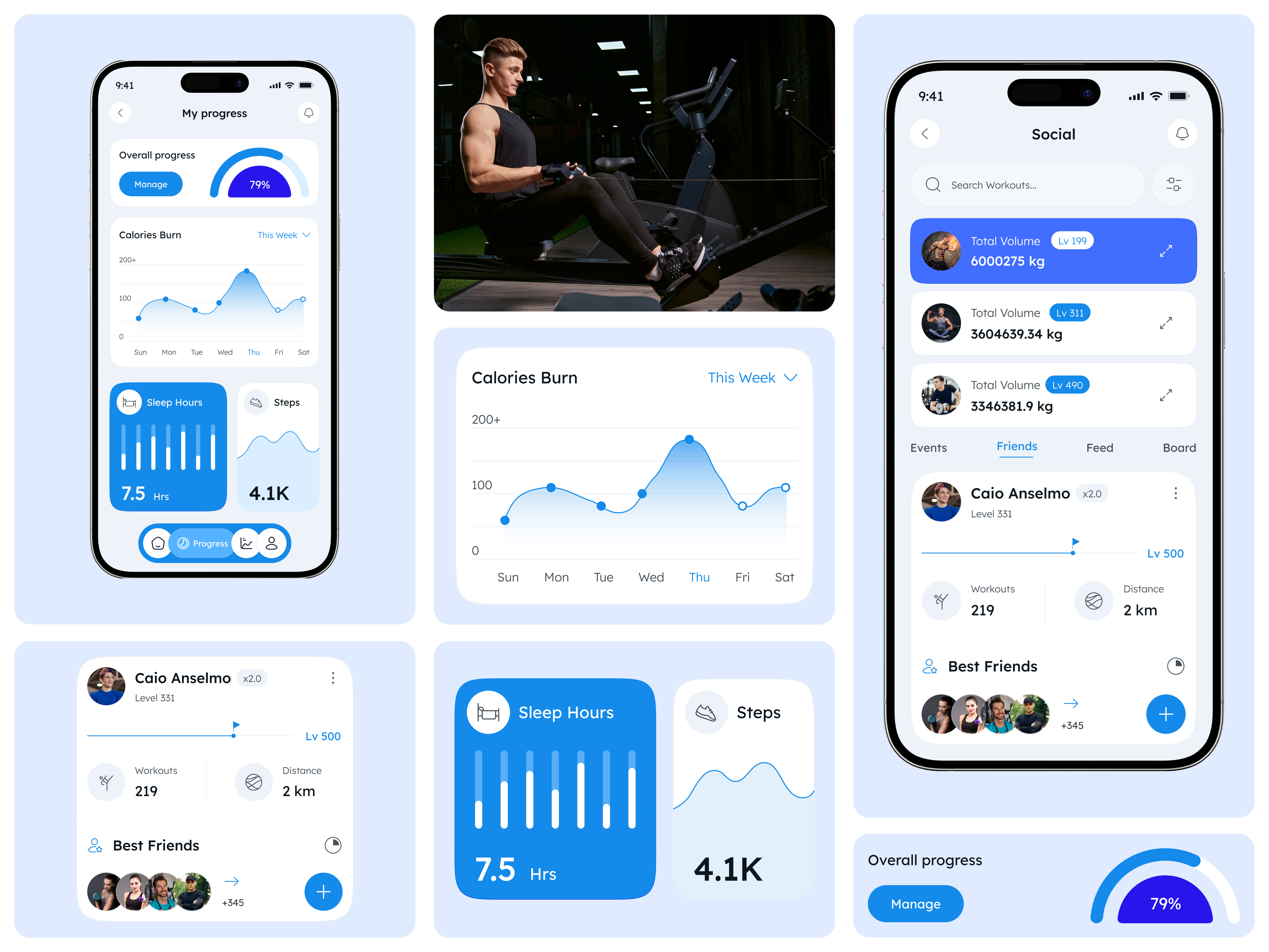 FitQuest - Fitness Mobile App by Faruk Hossain on Dribbble