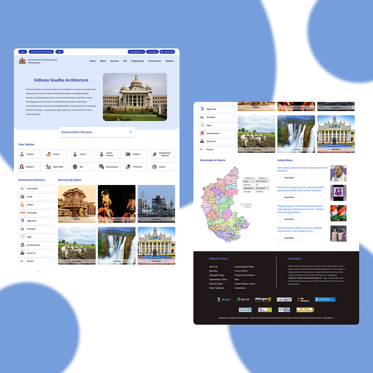 🏛️ Day 90 of #100DaysOfDesign – Government Website Redesign UI by ...