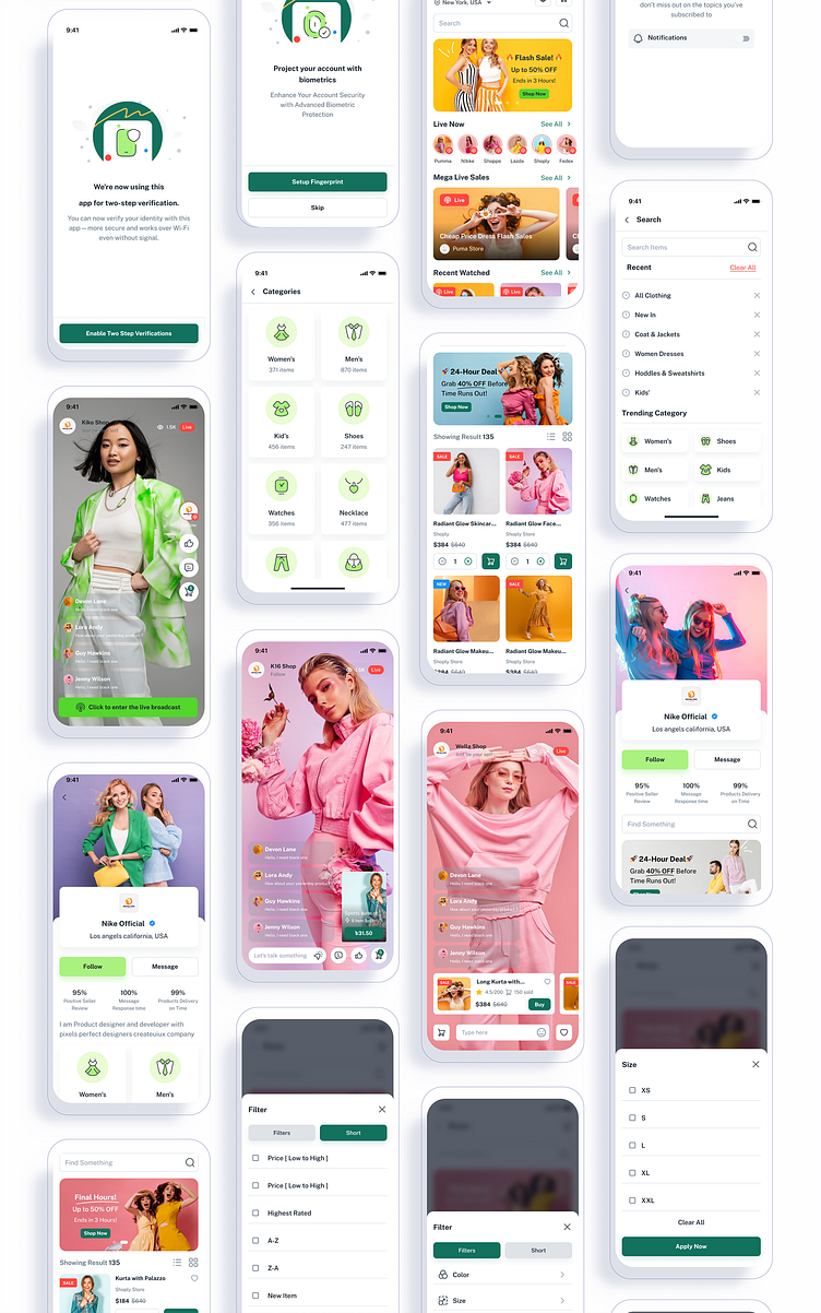 Cartly – Live Shopping Mobile App Figma UI Kits by Tauhid Hasan on Dribbble