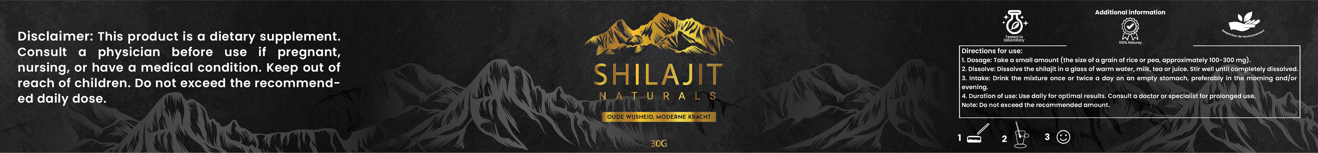 Shilajit label design by pixel world studio on Dribbble