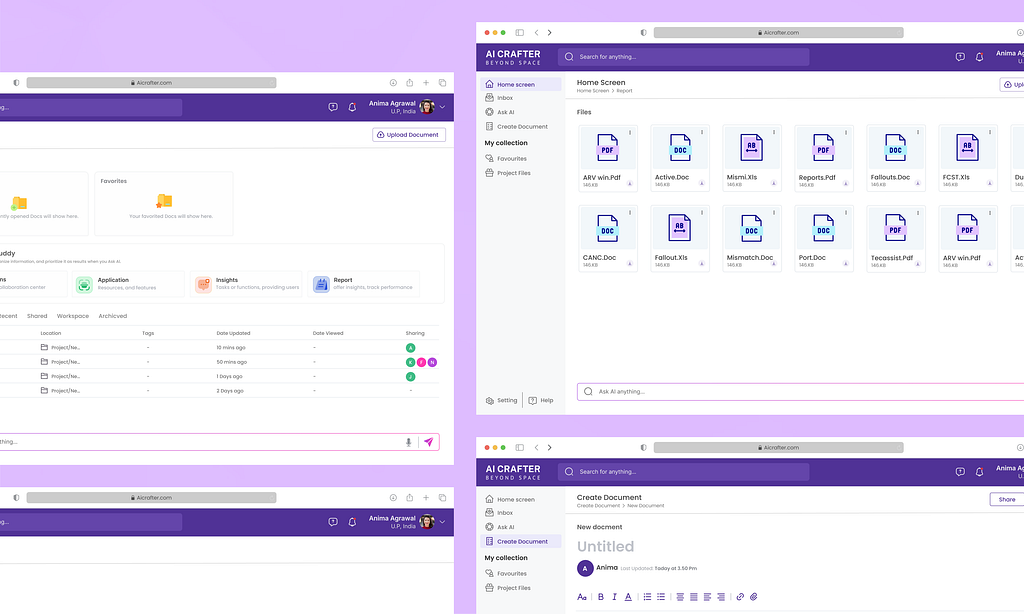 Smart Document Management | Web UI by Jacob Machado on Dribbble