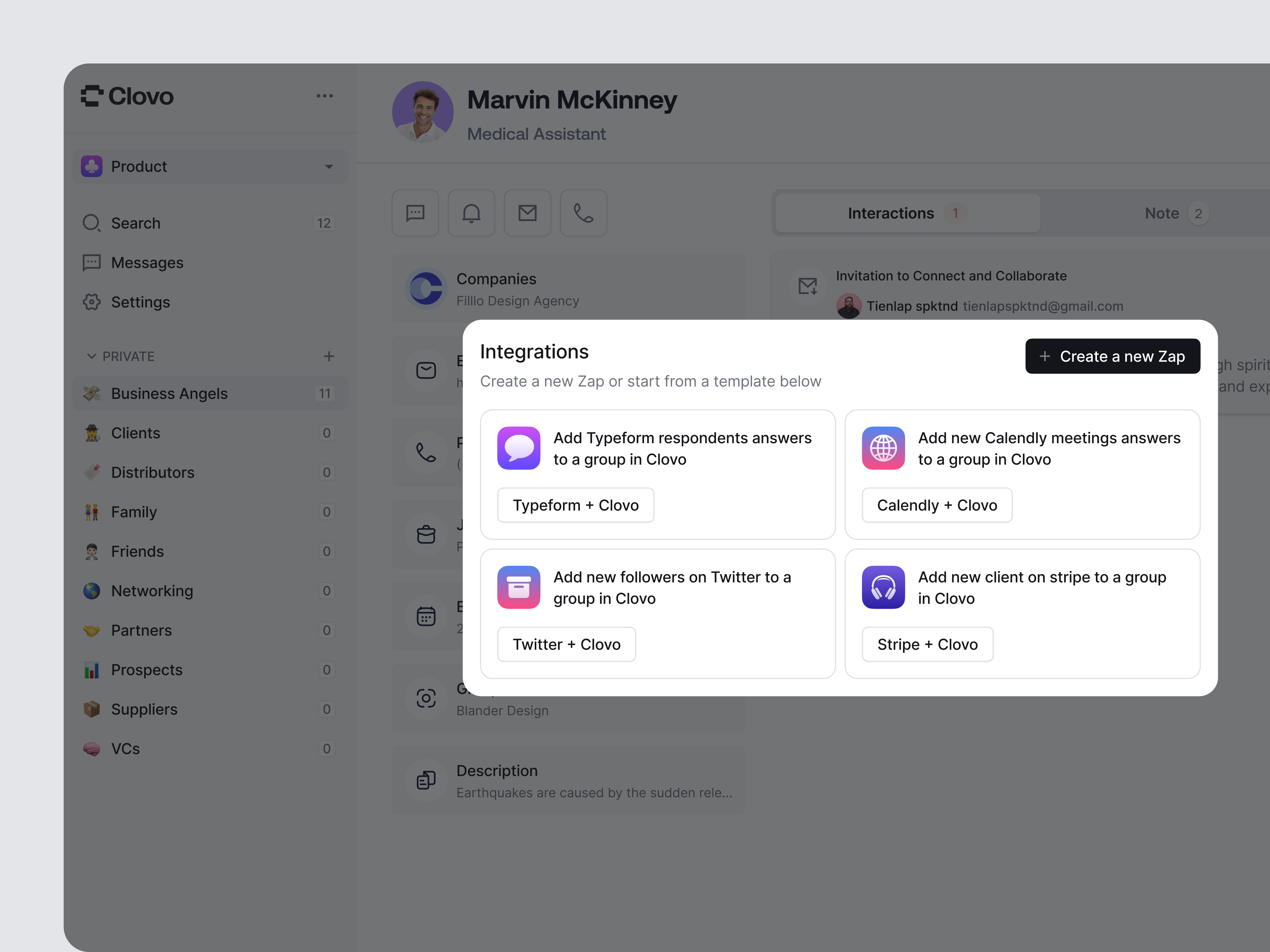 Clovo CRM - Integration Page Design by Filllo Design Agency on Dribbble