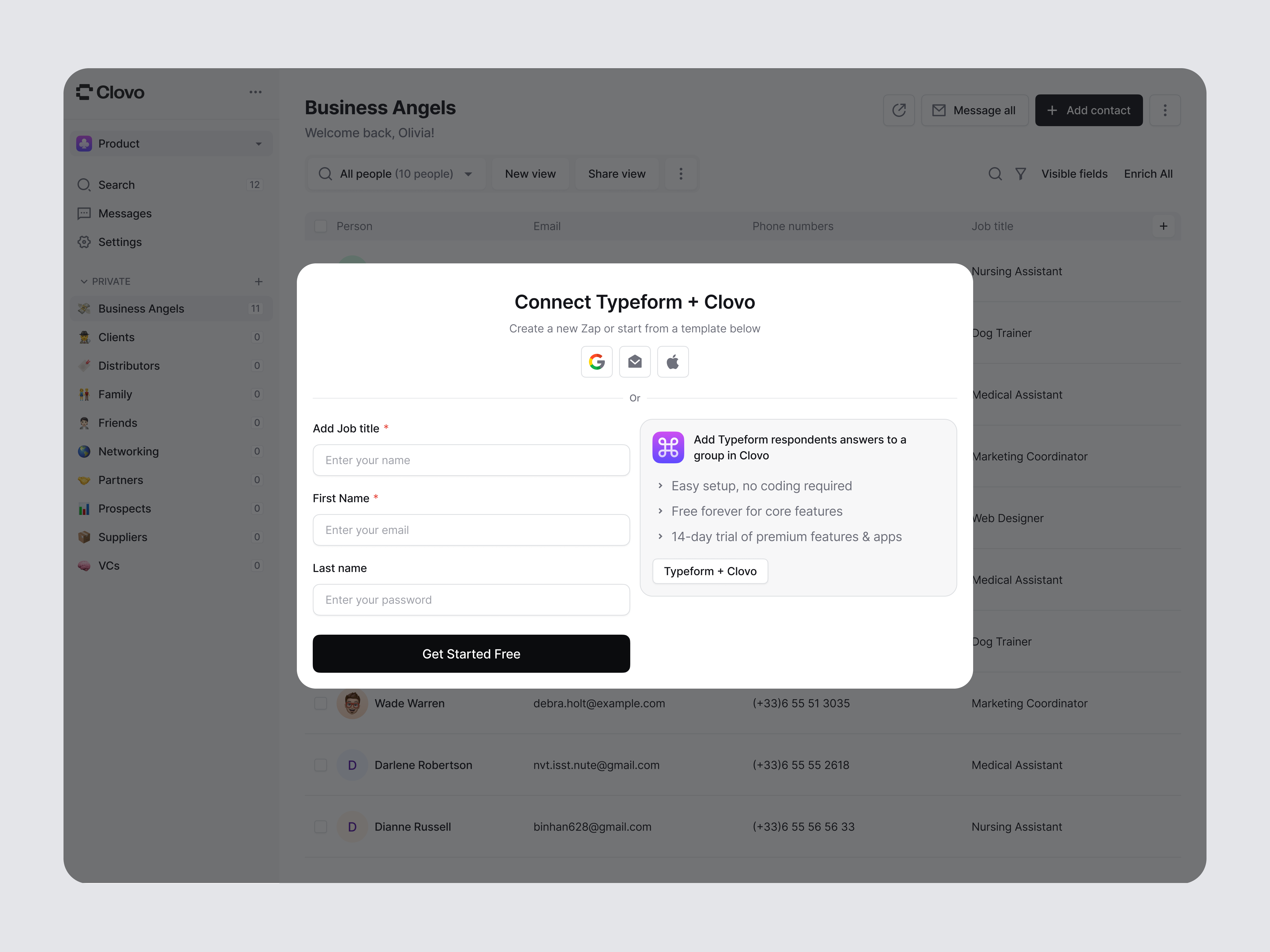 Clovo CRM - Integration Page Design by Filllo Design Agency on Dribbble