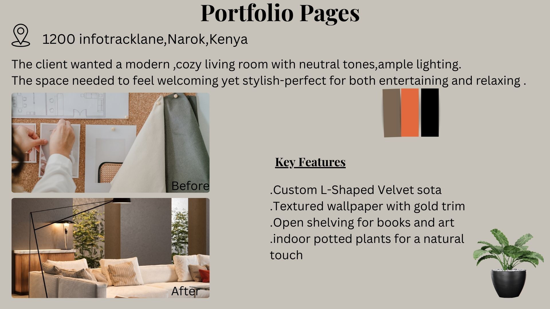 I Will Design a Minimalist Interior Design Portfolio by Joel Mwangi on Dribbble