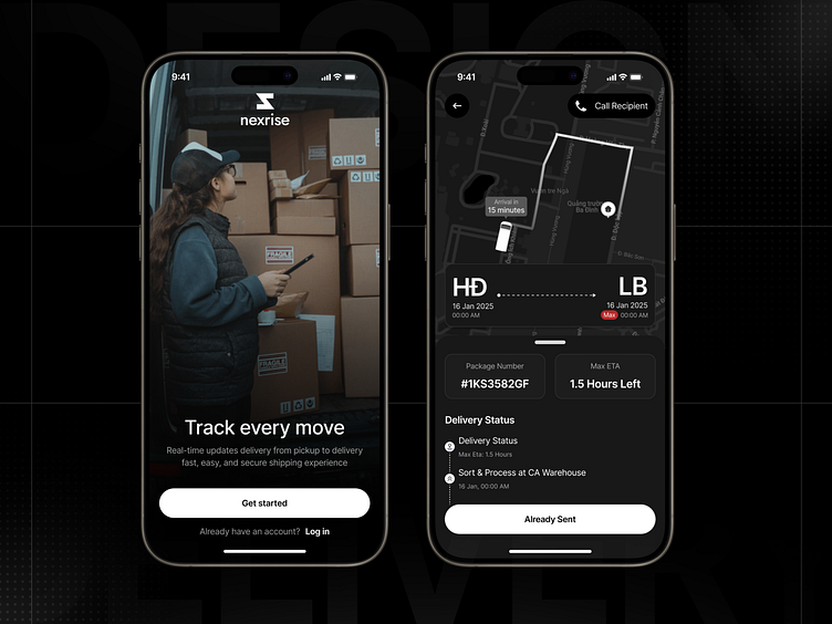 Express App - Location Tracking | UI Mobile App Design by Capi Product ...
