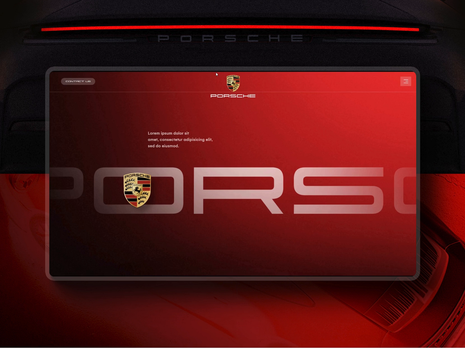 Landing page for a Porsche Car by keval sakhiya on Dribbble