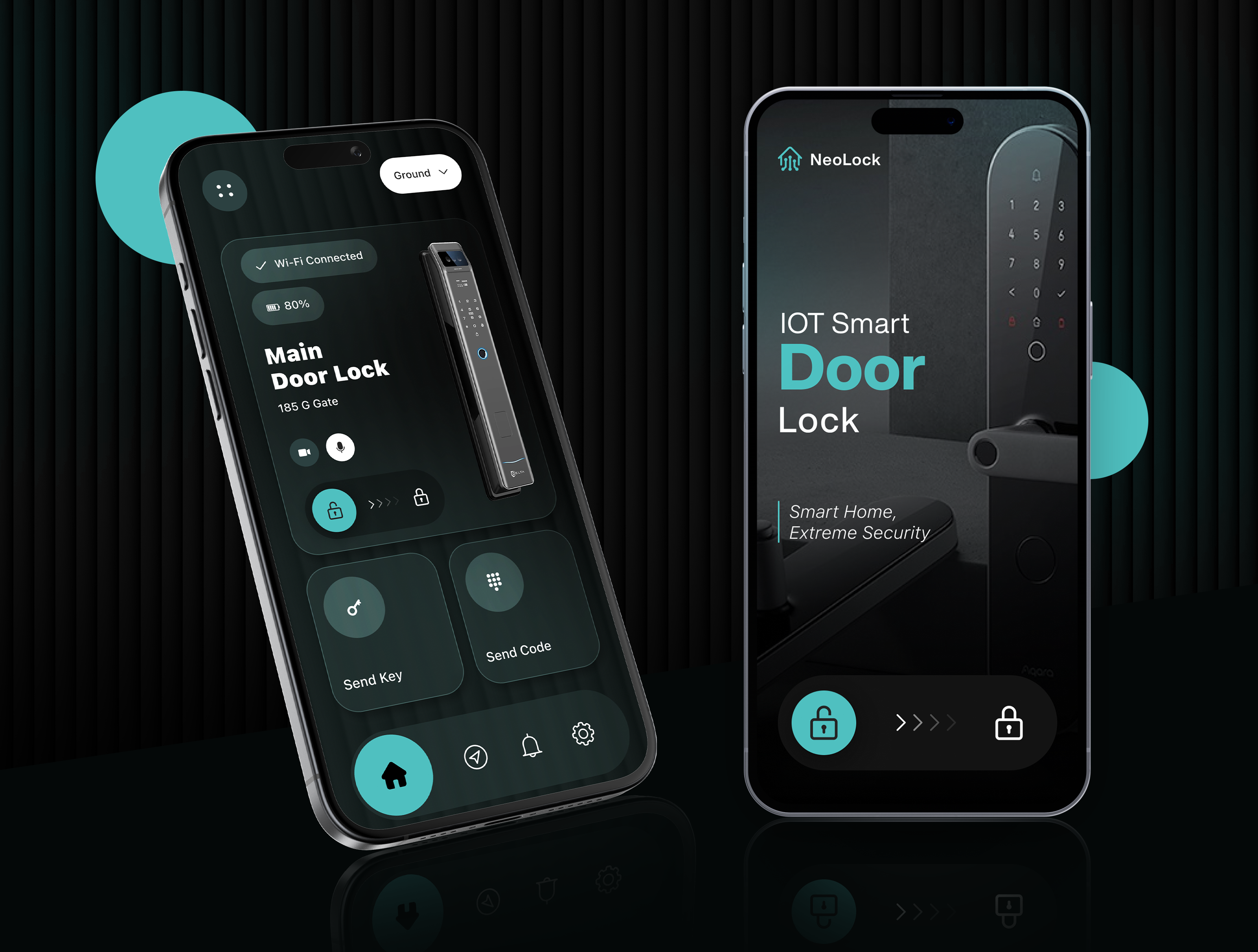 IoT Based Smart Door Lock App Design by Expert App Devs on Dribbble
